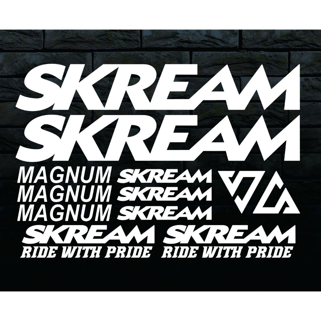 Jual Cutting sticker fixie/sticker sepeda fixie skream stiker cutting ...