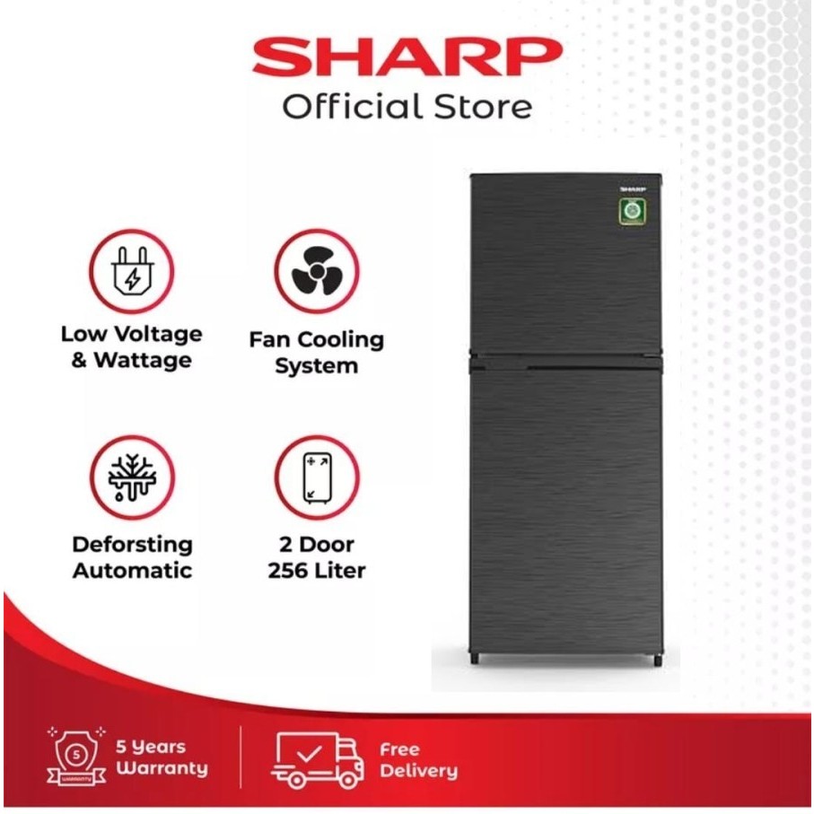 Jual Kulkas Sharp 2 Pintu 316.MNHS | Shopee Indonesia