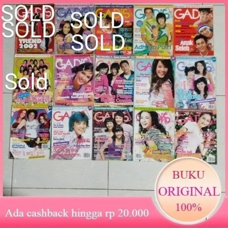 Jual Majalah GADIS Tahun 2000 - 2009 Original Bekas Baca Deskripsi | Shopee Indonesia
