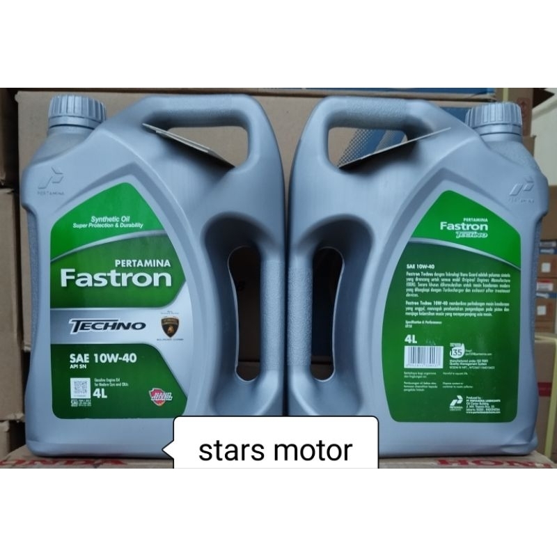Jual oli mobil fastron techno sae 10W-40 4 liter 6 botol (dus) | Shopee ...