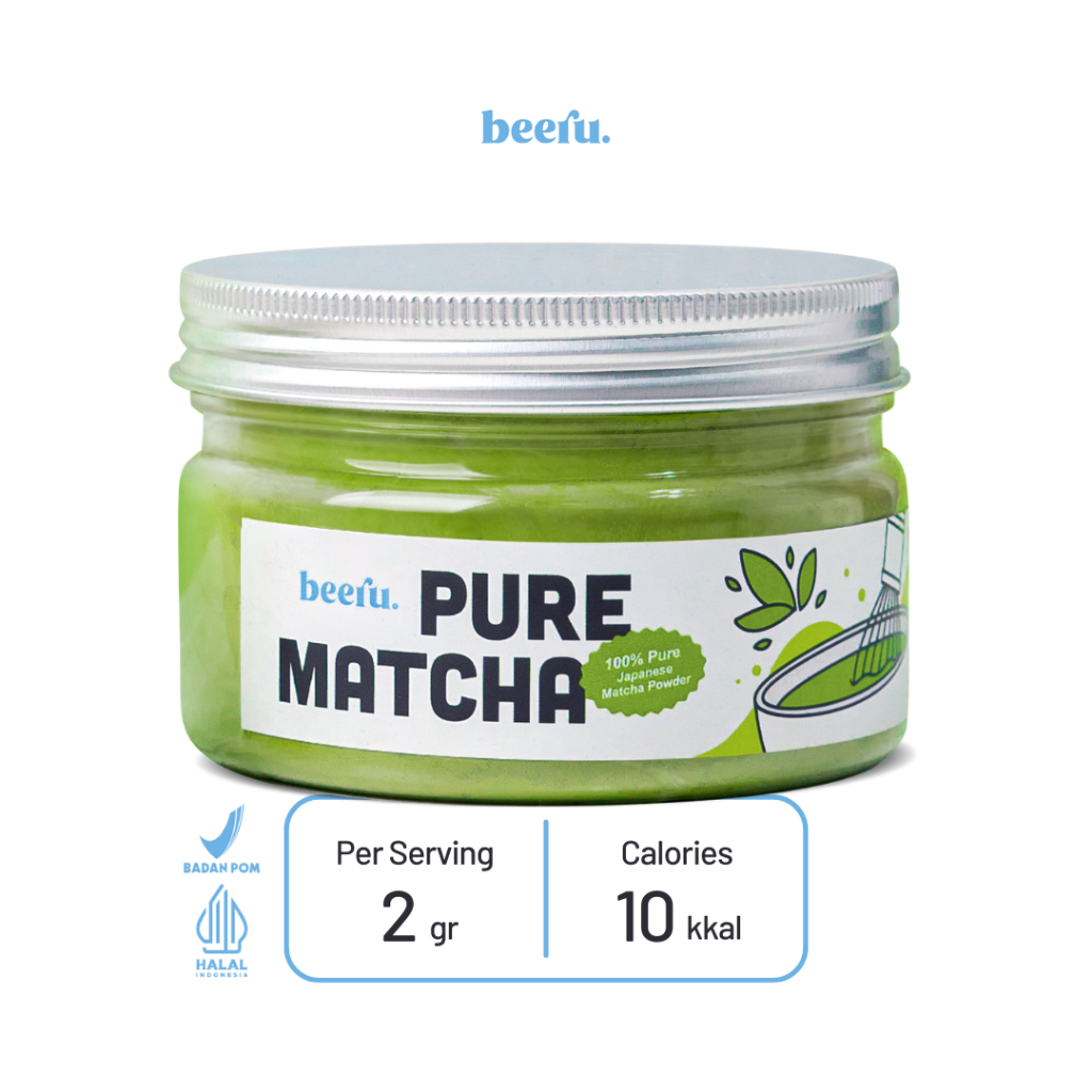Jual Beeru Pure Matcha Powder 100gr - 100% Bubuk Matcha Premium Jepang ...