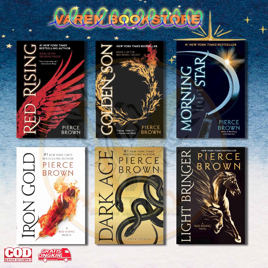 Jual Red Rising, Golden Son, Morning Star, Iron Gold, Dark Age, Light ...
