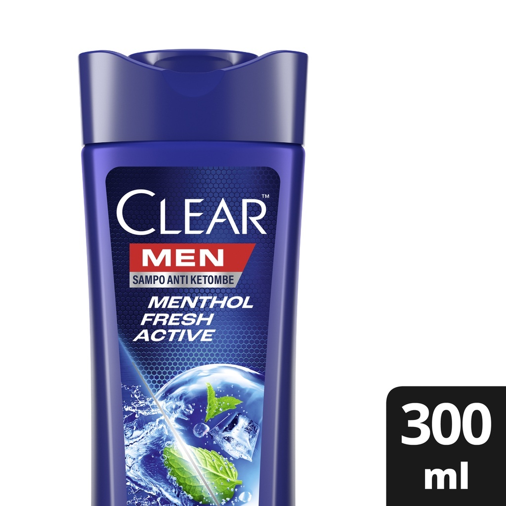 Jual Clear Men Shampoo Cool Menthol Fresh 300 Ml - Shampo Pria, Shampo Menthol Shampoo Clear Men ...