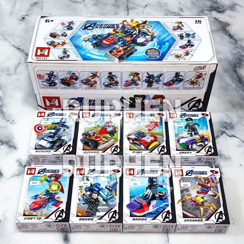 Jual Bricks Super Hero Characters MG163 Building Blocks | Shopee Indonesia