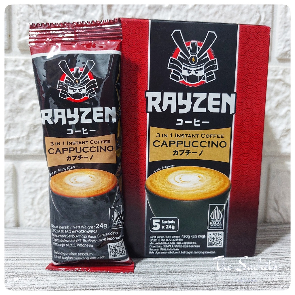 Jual RAYZEN 3in1 Instant Coffee Cappuccino Sachet | Shopee Indonesia