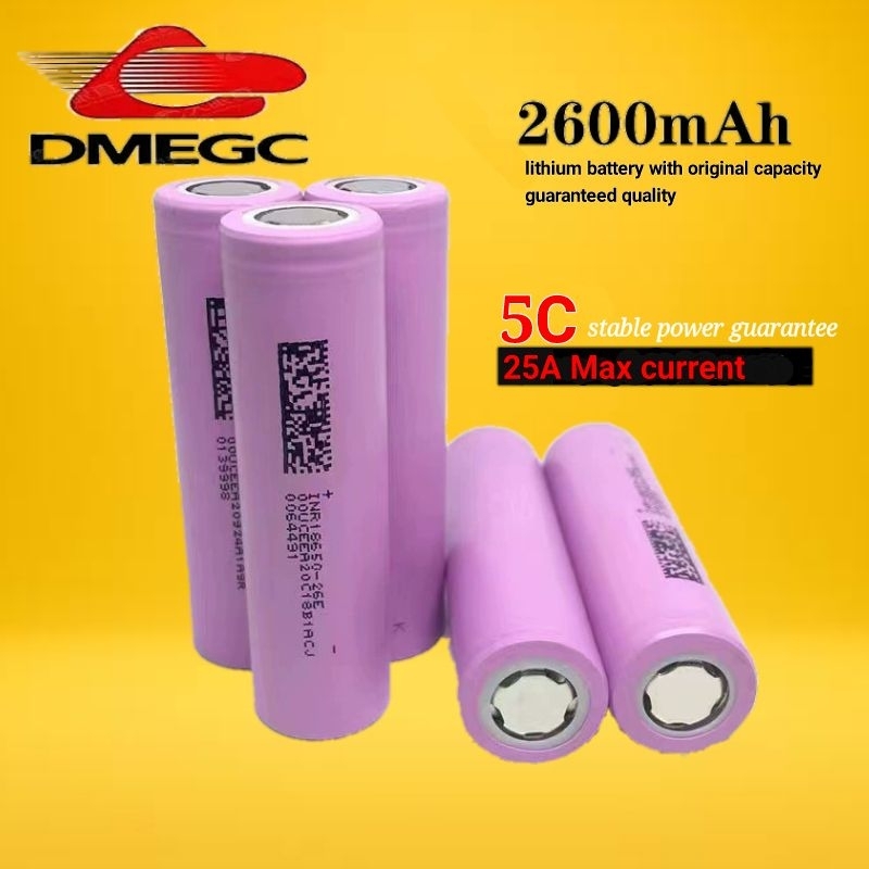 Jual DMEGC INR18650-26E 2600mAh 25A Li-ion 18650 3.7v Baterai Original Flat | Shopee Indonesia