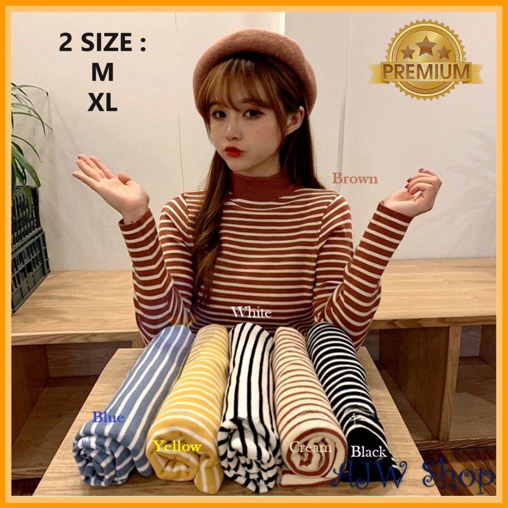 Jual AJWShop TM Inner Rajut Turtleneck Lengan Panjang Model Terbaru ...