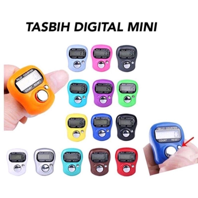 Jual Tasbih Digital Mini Finger Counter penghitung digital tally ...