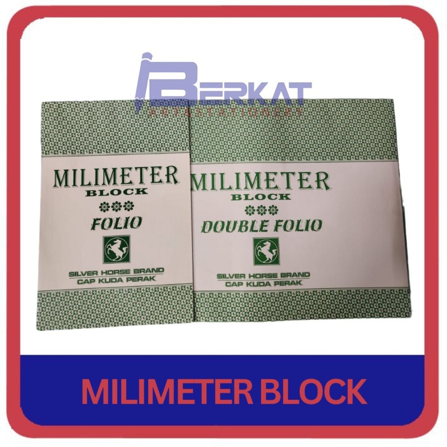 Jual Buku Milimeter Block SILVER HORSE Double Folio A3/F4 | Shopee ...