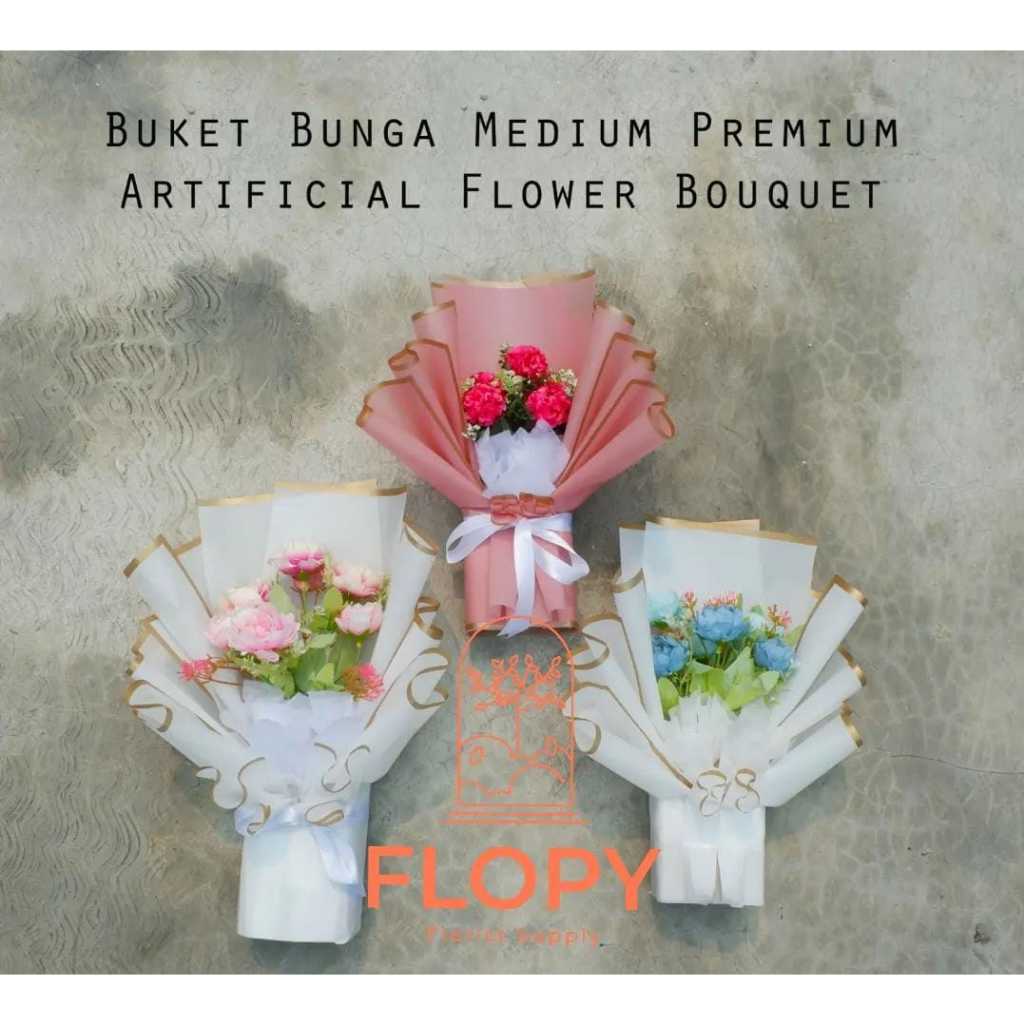 Jual (FLOPY) Buket bunga Medium premium Artificial flower bouquet | Shopee Indonesia