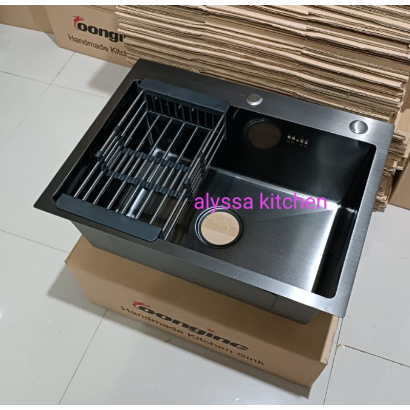 Jual Kitchen sink stainless hitam 5243/ kitchen sink hitam 5243 ...