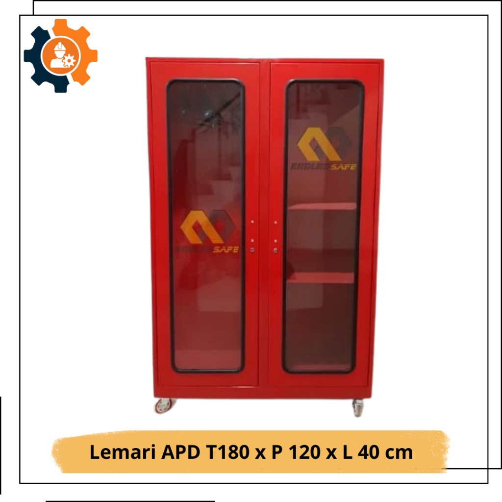 Jual Lemari Safety Pemadam - Lemari APD Plat Aluminium - Fire Safety Cabinet Kaca Alumunium ...