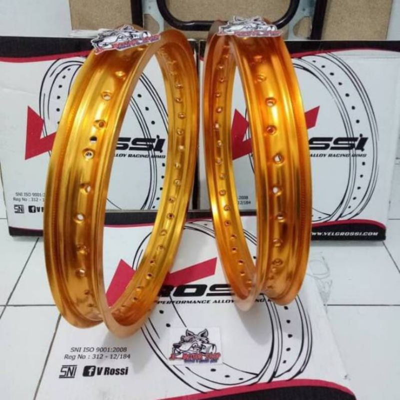 Jual VELG VROSSI RING 17 UKURAN 160-185 WARNA GOLD VELG ROSSI ORIGINAL ...