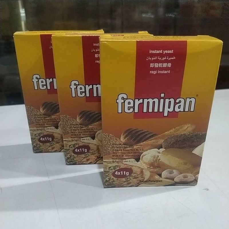 Jual Ragi Kering Fermipan ( 4x11 Gram) 1box | Shopee Indonesia