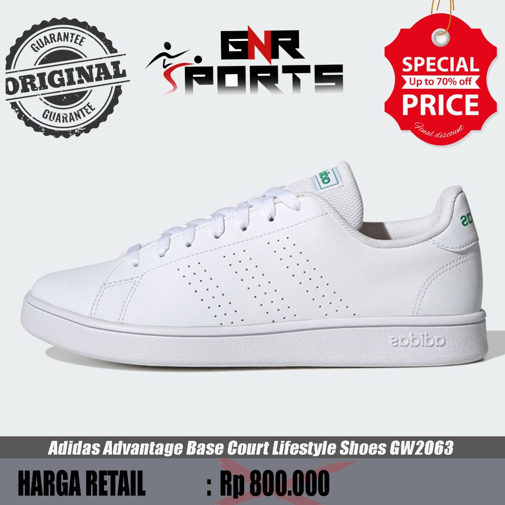 Jual Sepatu Adidas Advantage Base Court Lifestyle Shoes White GW2063 ...