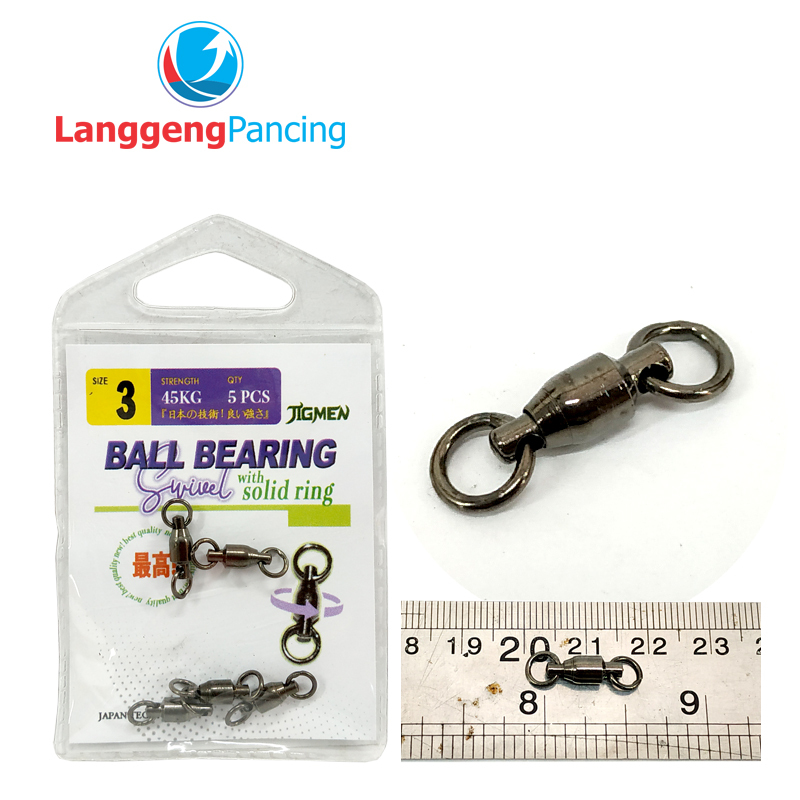 Jual Jigmen BALL BEARING SWIVEL Pancing With Solid Ring | Shopee Indonesia