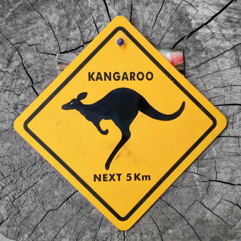 Jual road sign kangaroo rambu bekas rambu antik rambu jadul | Shopee ...