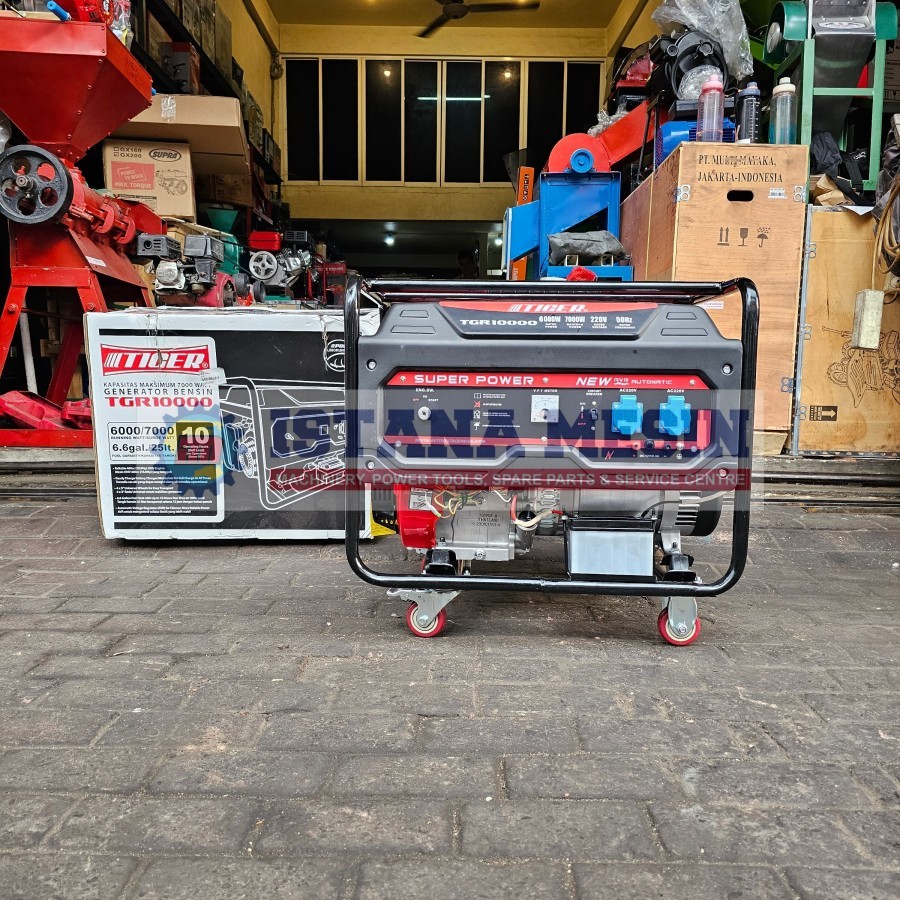 Jual 9KVA GENSET BENSIN GASOLINE GENERATOR 7000W STARTER TIGER TGR ...
