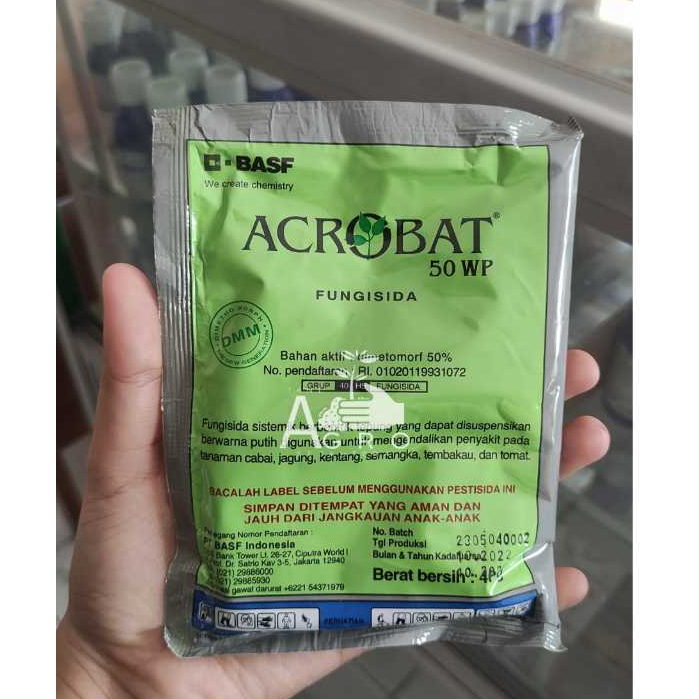 Jual [ACROBAT 50WP] FUNGISIDA PENGENDALI PENYAKIT BUSUK || KEMASAN @40GR | Shopee Indonesia