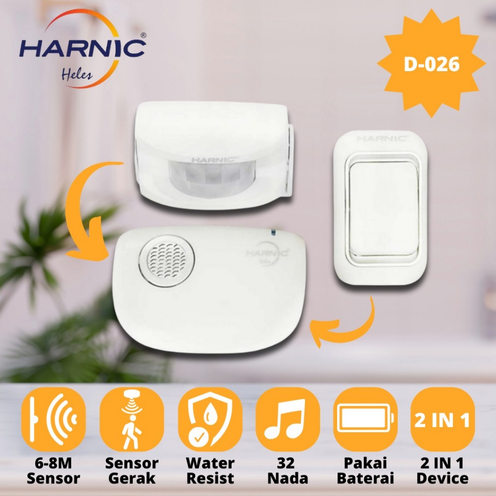 Jual SENSOR GERAK-SENSOR BAYANGAN-HARNIC HELES D 026 ( SENSOR PLUS BELL ...