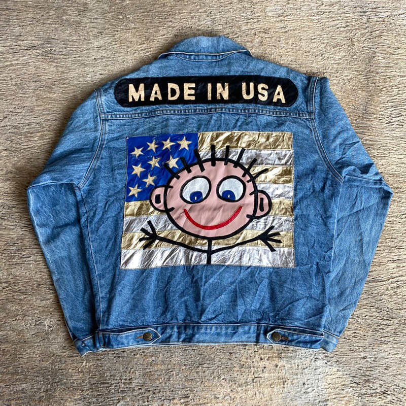 Jual vintage trucker denim danny first usa | Shopee Indonesia