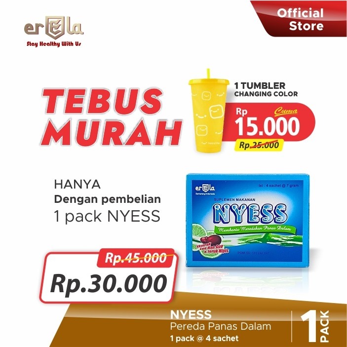 Jual Paket NYESS Limited Edition / Minuman Penyegar kombinasi jeruk nipis Luo han kuo / Pereda ...
