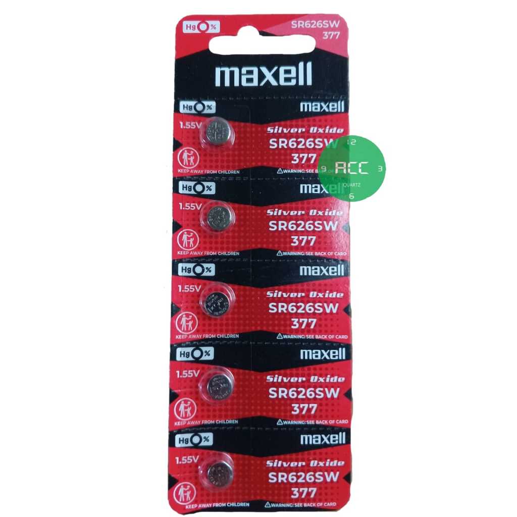 Jual Baterai Maxell 377 SR626SW Original Made In Japan | Shopee Indonesia