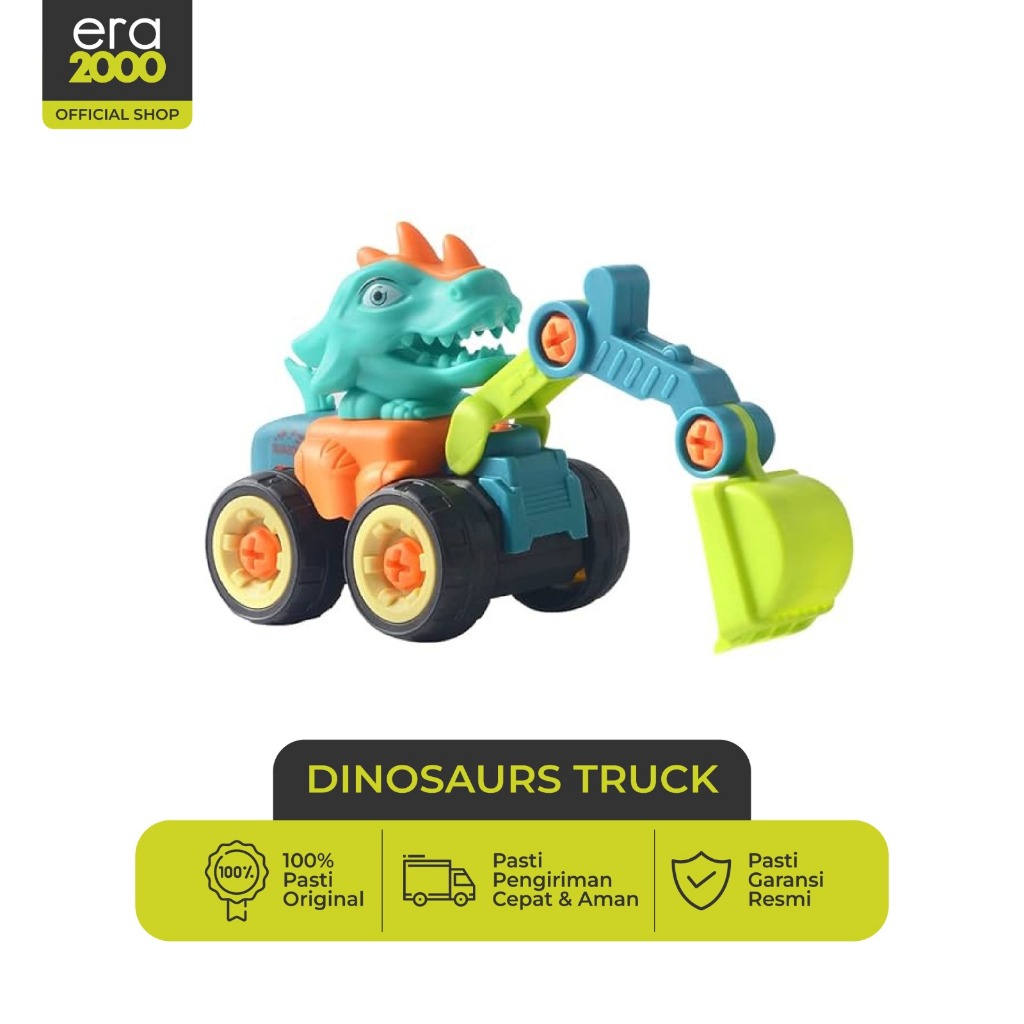 Jual Era 2000 - Mainan Edukasi Dinosaur Truk Kontruksi / DIY Mainan ...