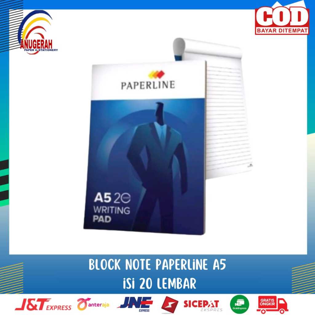 Jual BLOCK NOTE PAPERLINE A5 ISI 20 LEMBAR (PCS) | Shopee Indonesia