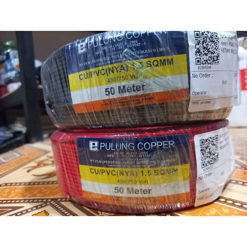 Jual KABEL INSTALASI LISTRIK NYA PULUNG COOPER 1.5mm TEMBAGA MURNI ...