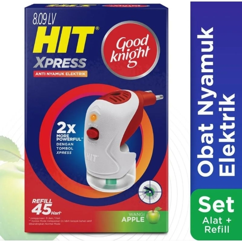 Jual HIT EXPRESS Good Knight Anti Nyamuk Wangi Apple Alat Plus Isi ...