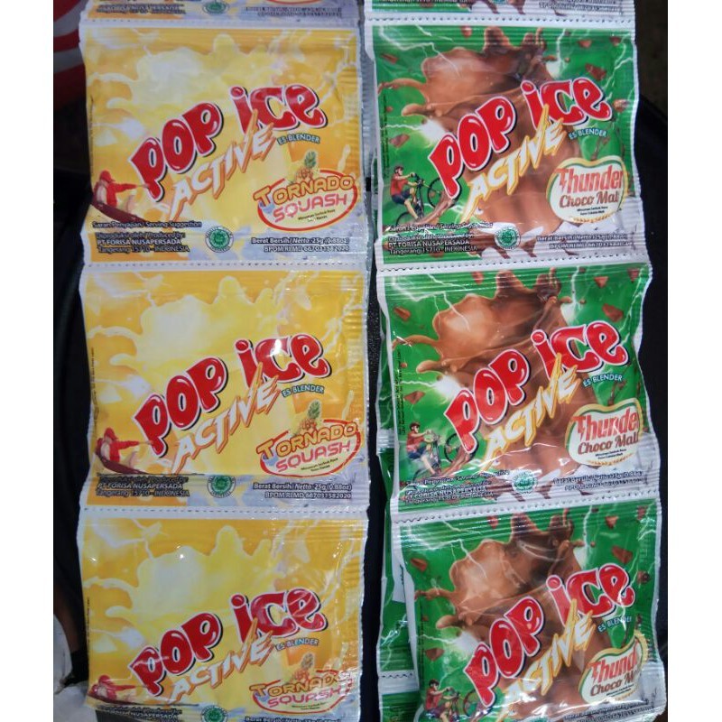 Jual POP ICE ACTIVE per renceng isi 10 23 gr | Shopee Indonesia