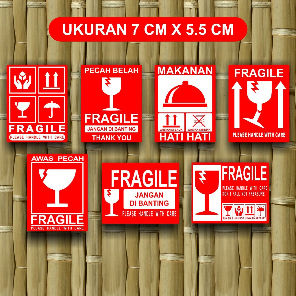 Jual STIKER LABEL FRAGILE PENGIRIMAN | Shopee Indonesia