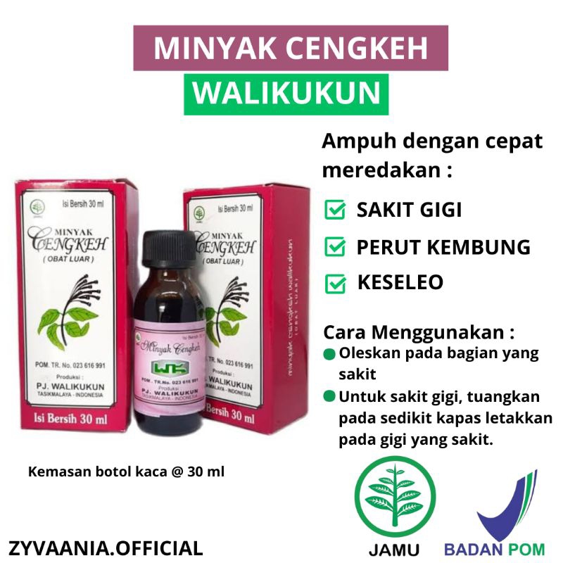 Jual Obat Sakit Gigi Perut Kembung Keseleo Herbal Ekstrak Minyak ...