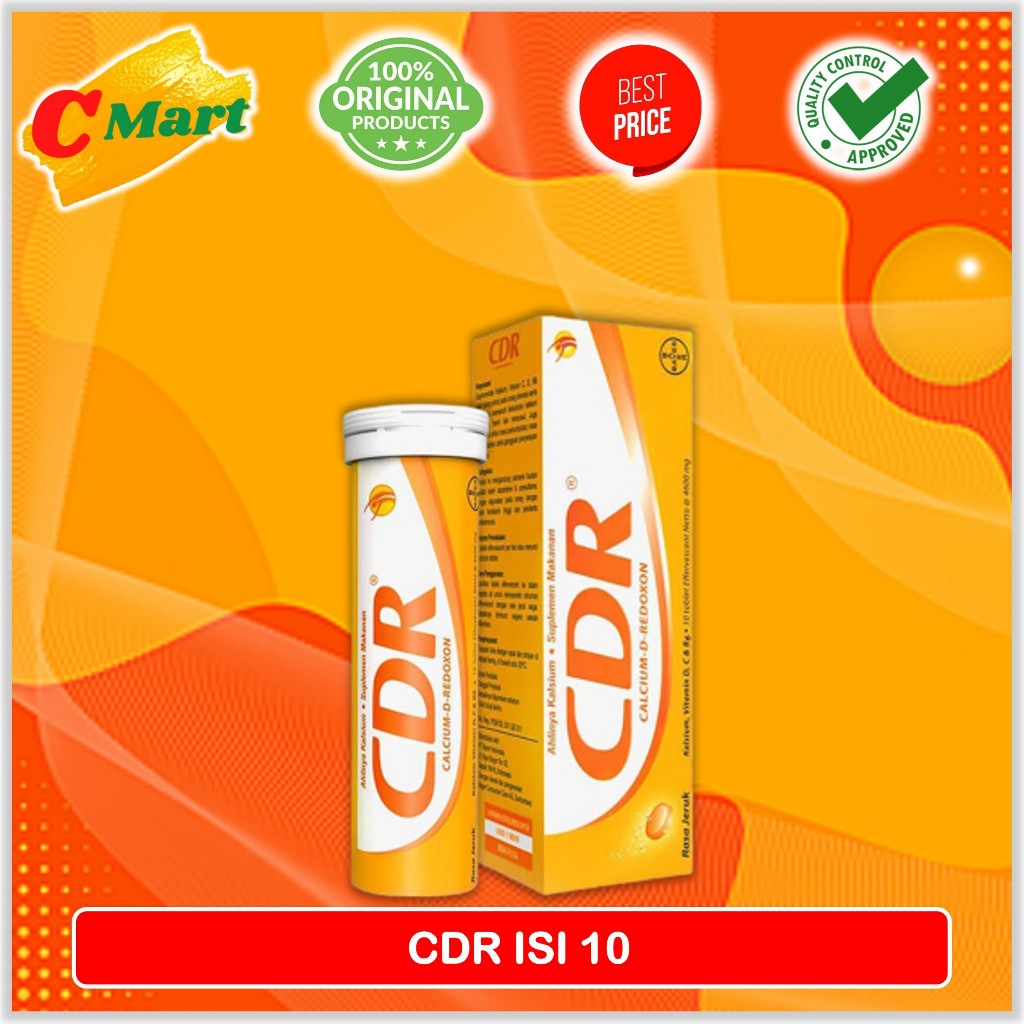 Jual CDR Calcium-D Effervescent 10 Tablet - Vitamin Tulang & Gigi ...