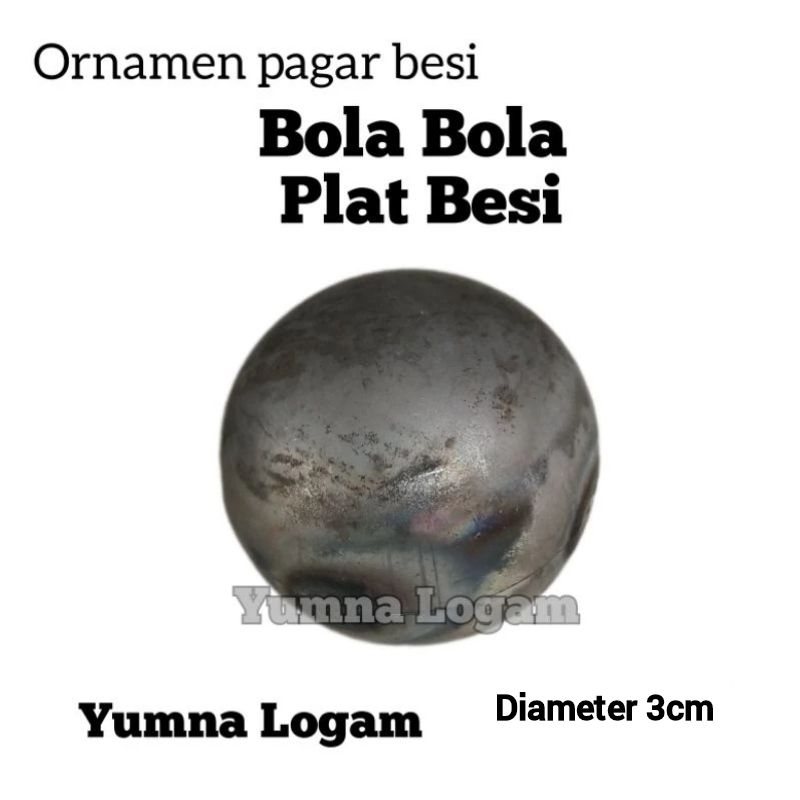 Jual Bola bola Kelereng Plat besi 1" inch Ornamen Aksesoris Hiasan ...