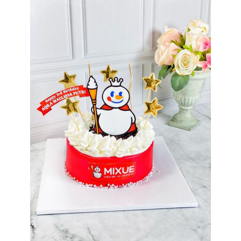 Jual kue ulang tahun anak birthday mixue topper cake | Shopee Indonesia