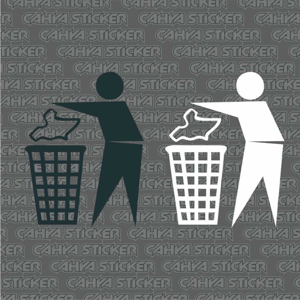 Jual Cutting Sticker buang sampah | Shopee Indonesia