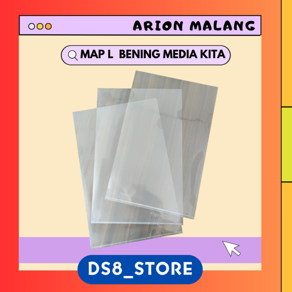 Jual (MEDIAKITA) MAP L BENING / MAP PLASTIK TIPE L / MAP BENING isi 6 ...