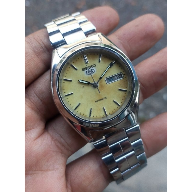 Jual Jam Tangan Seiko 5 Automatic Japan Vintage Cal 7009 Lume Dial | Shopee Indonesia
