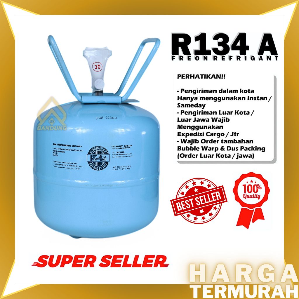 Jual REFRIGERANT R134 REFRIGANT | REFRIGERANT R134 A TABUNG ISI 3KG | REFRIGERANT AC R 134 A ...