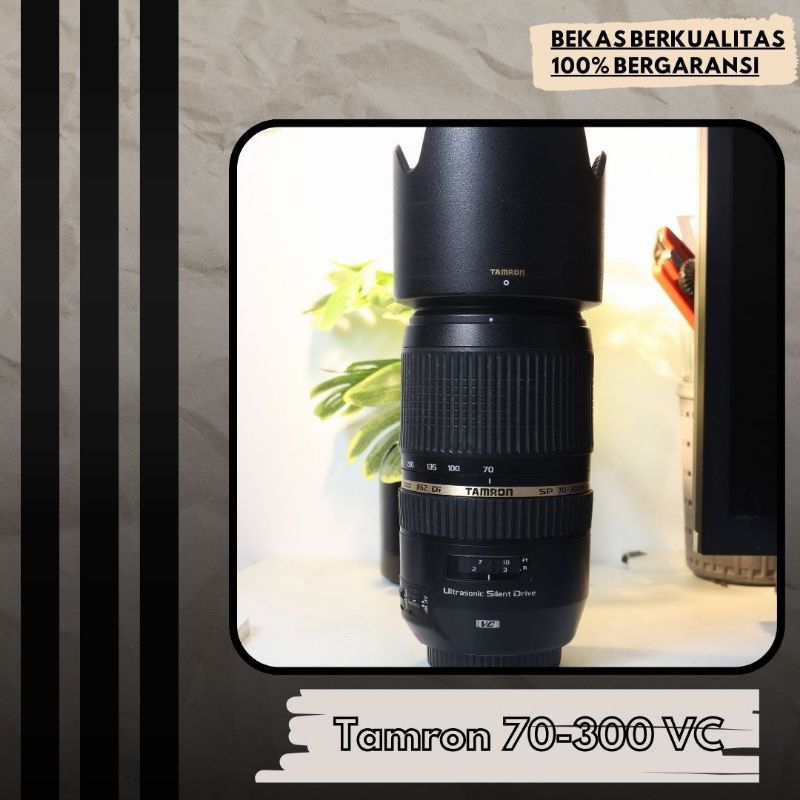 Jual LENSA TELE TAMRON SP 70-300mm VC LENSA ZOOM UNTUK FOTO JARAK JAUH ...