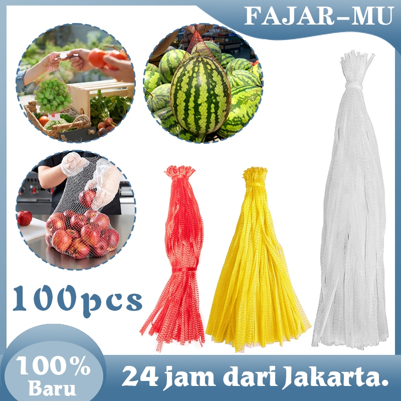 Jual 100 Pcs Jaring Buah Buahan Waring Buah Brongsong Buah Jaring ...