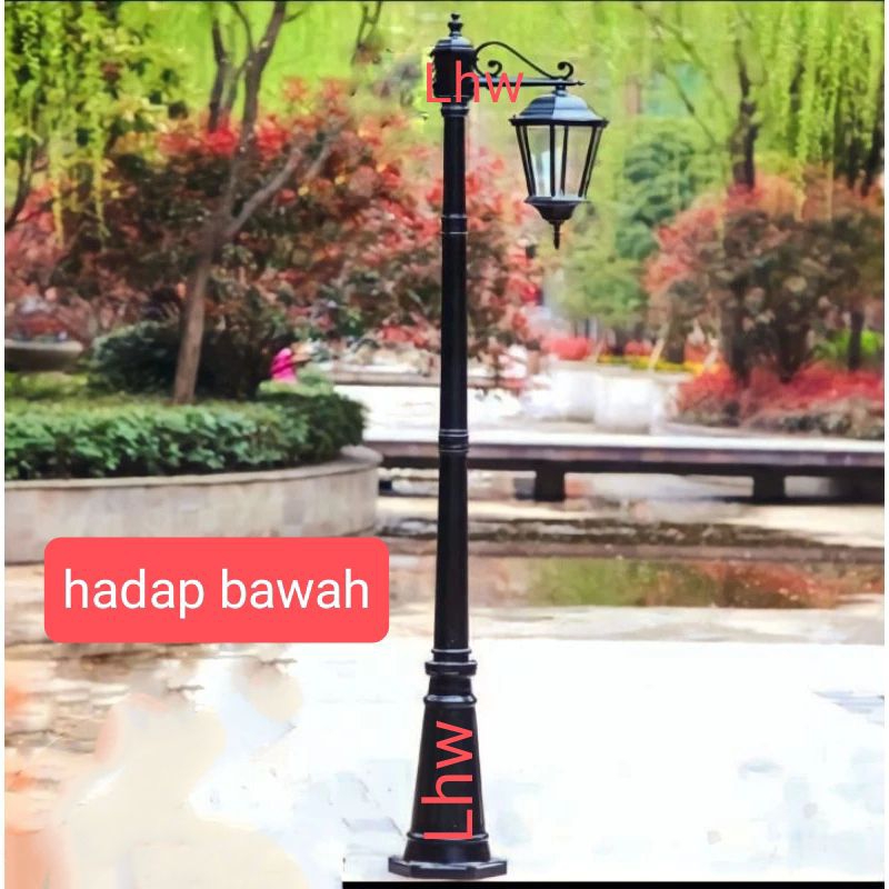 Jual Lampu tiang taman cabang 1 outdoor indoor waterproof dekorasi ...