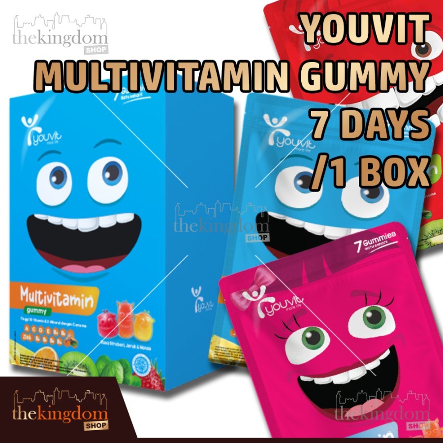 Jual Youvit Multivitamin Gummy 7 Days Kids Box Isi 6 Sachet Vitamin ...