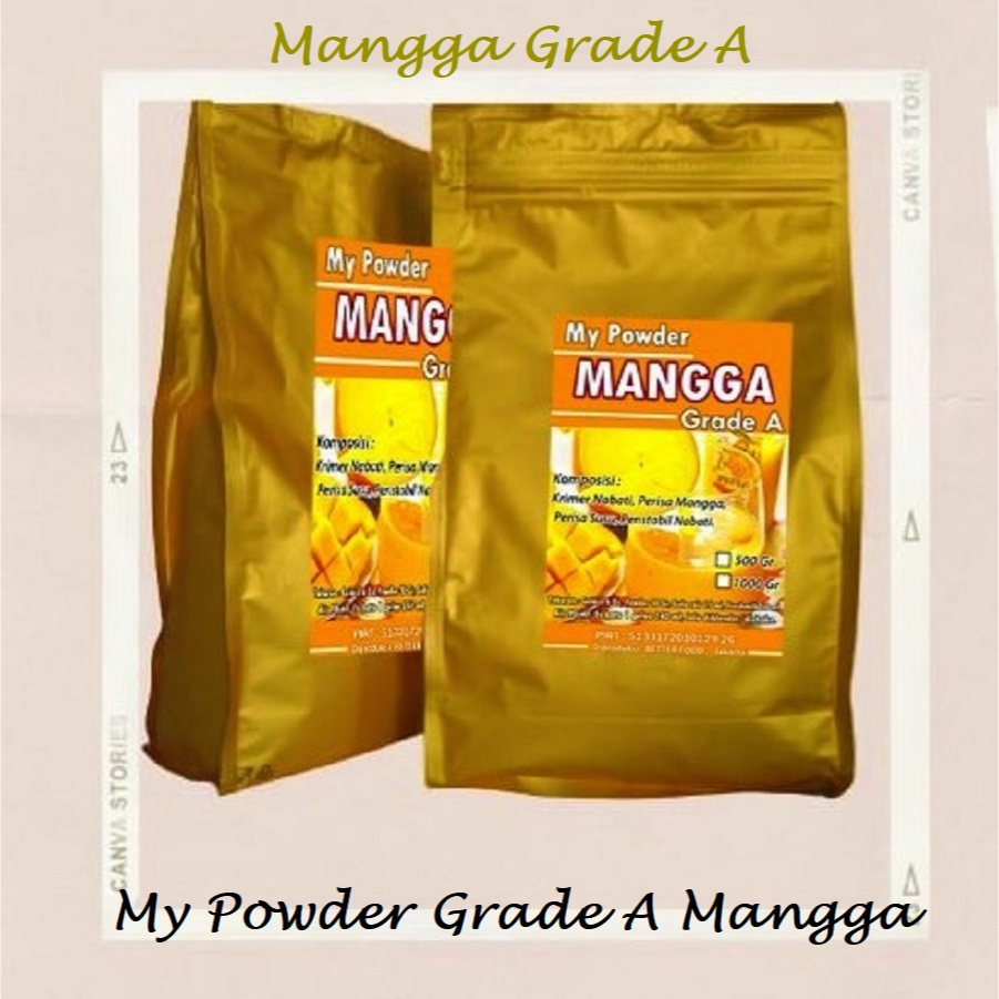Jual My Powder Minuman Rasa Mangga Grade A 1 Kg | Shopee Indonesia