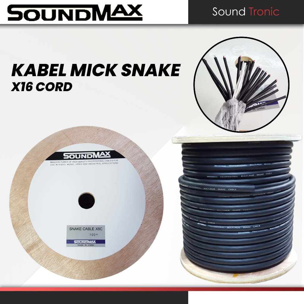 Jual Kabel Snake Isi 16 SOUNDMAX Cable Snake 16 Core 10Meter | Shopee ...