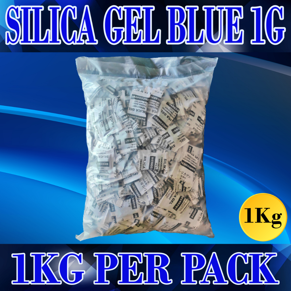 Jual Silica Gel Blue sachet 1gr & 2gr | Harga per 1Kg/pack | Shopee Indonesia
