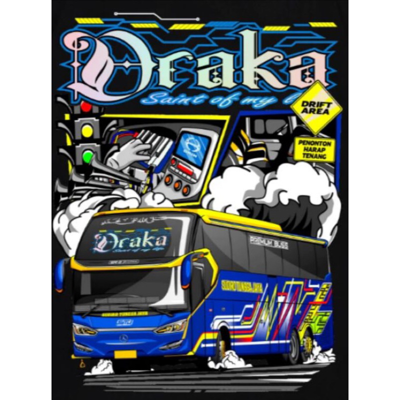Jual Stiker Bus Stj Draka Hologram Cutting Lasser | Shopee Indonesia