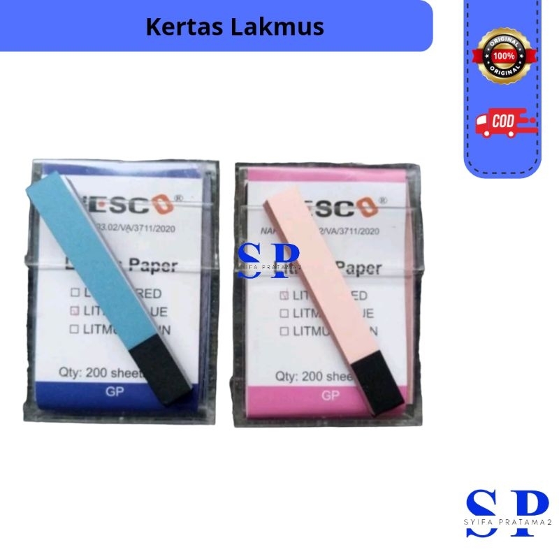 Jual Kertas Lakmus Merah | Biru | Litmus Paper Nesco | Shopee Indonesia